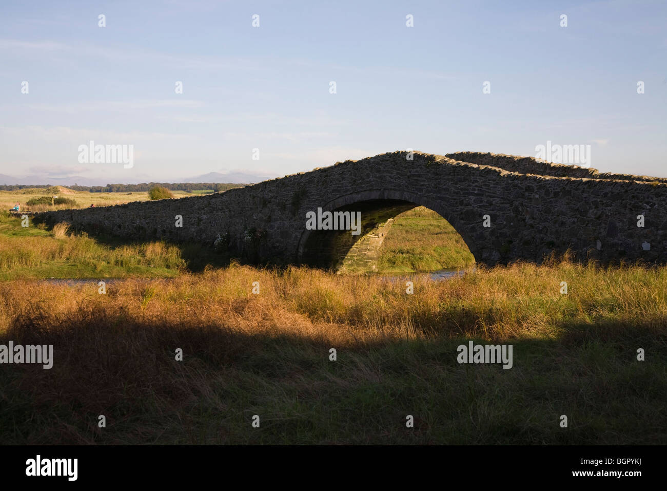 Historic bridge of Aberffraw, Anglesey, Wales Stock Photo - Alamy