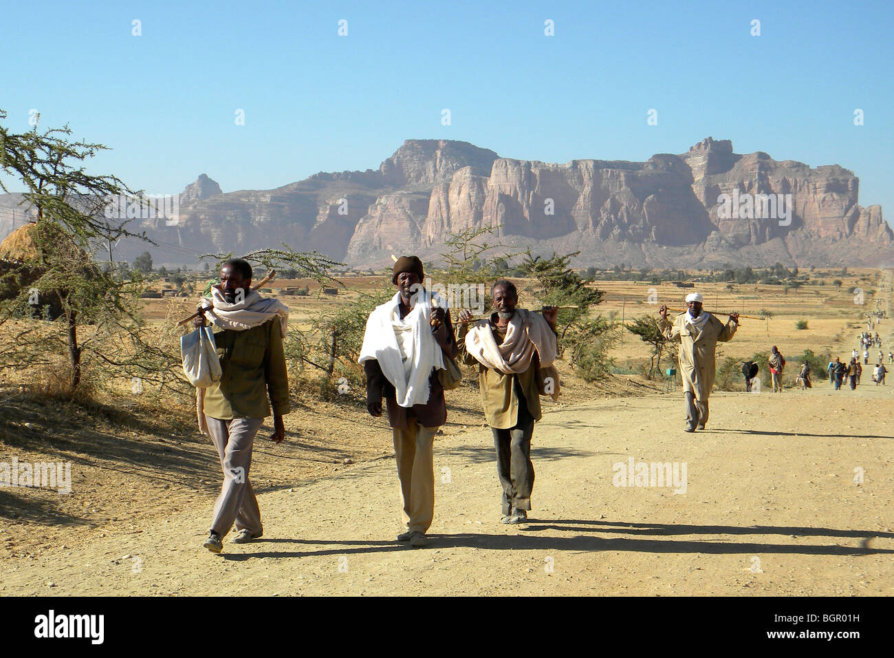 Daily life, Tigray valley, Surrounding of Wukro, Tigray, Ethiopia Stock ...