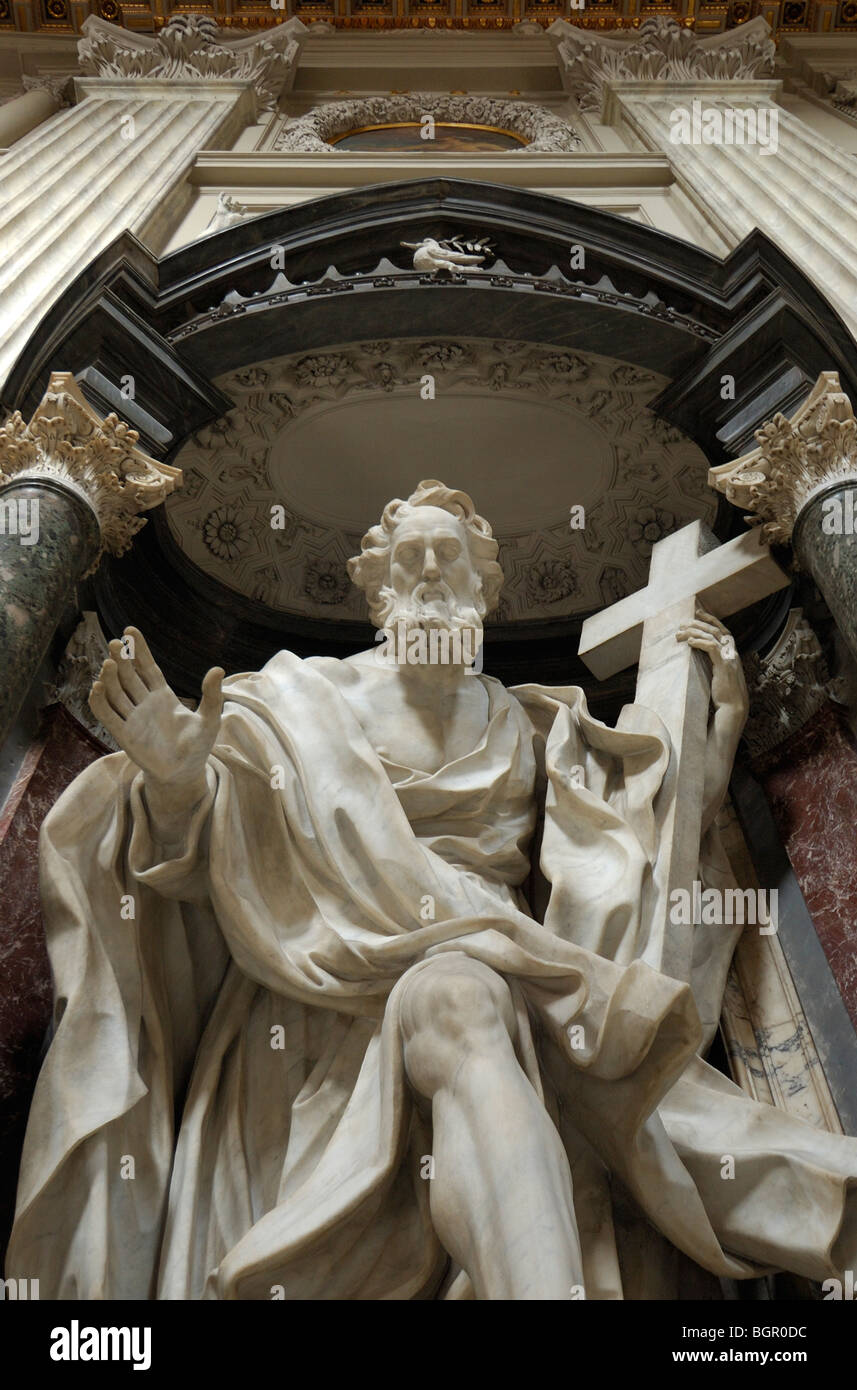 Statue of St Philip in the Basilica of St. John Lateran, Rome Stock ...