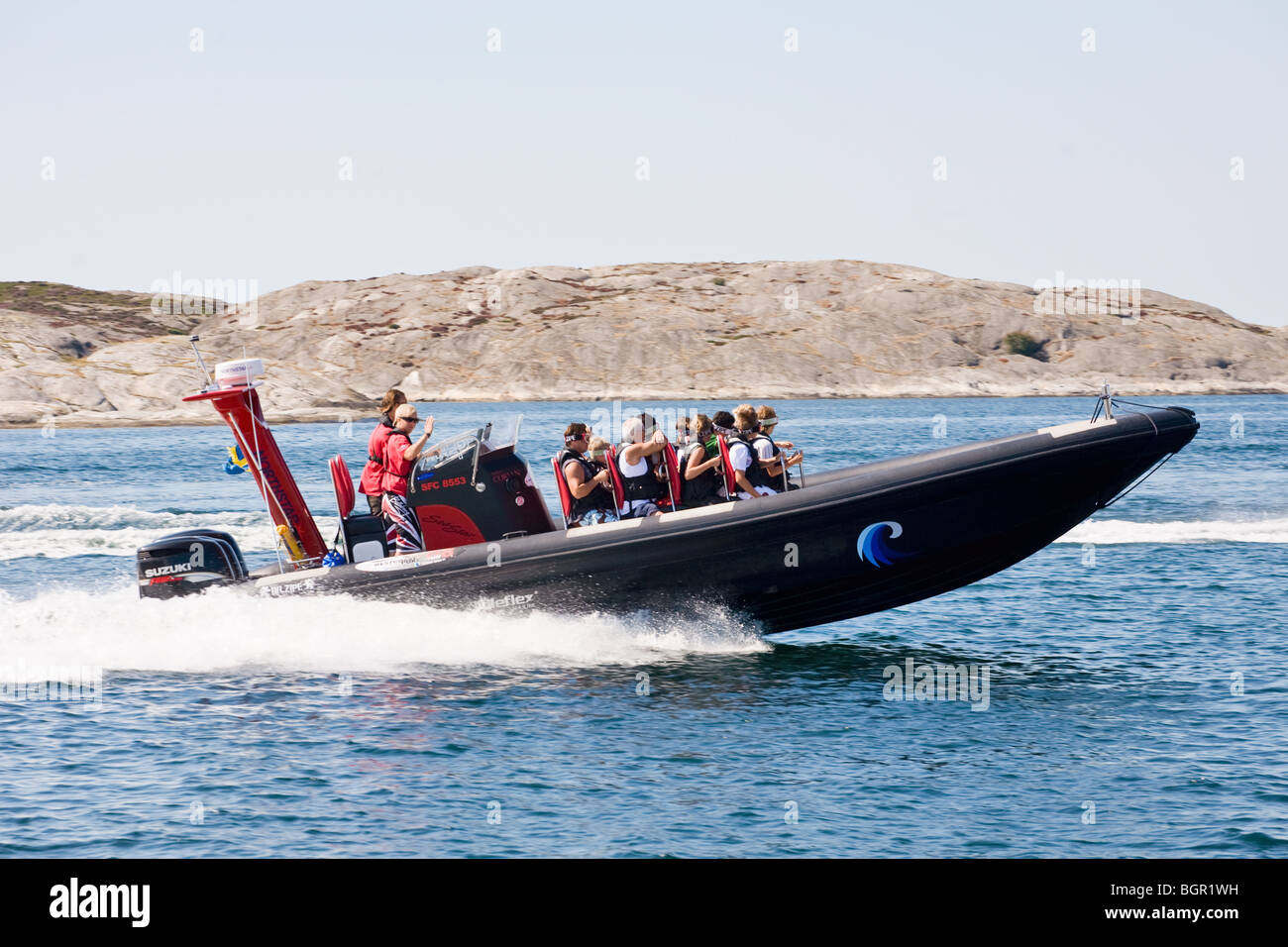 Inflatable passenger speed boat hi-res stock photography and images - Alamy