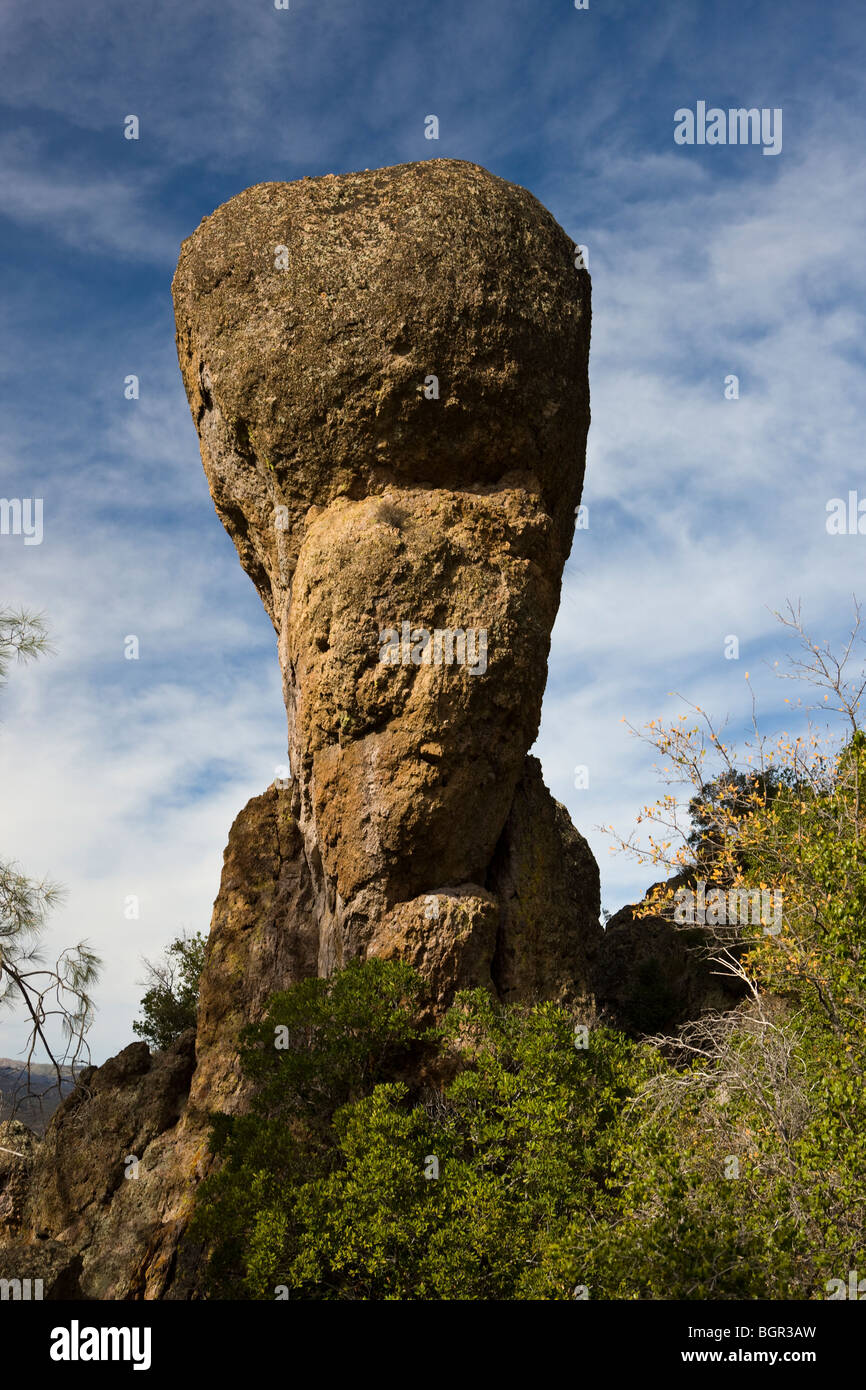 Rock formations along the Tunnel Trail at High Peaks, Pinnacles ...