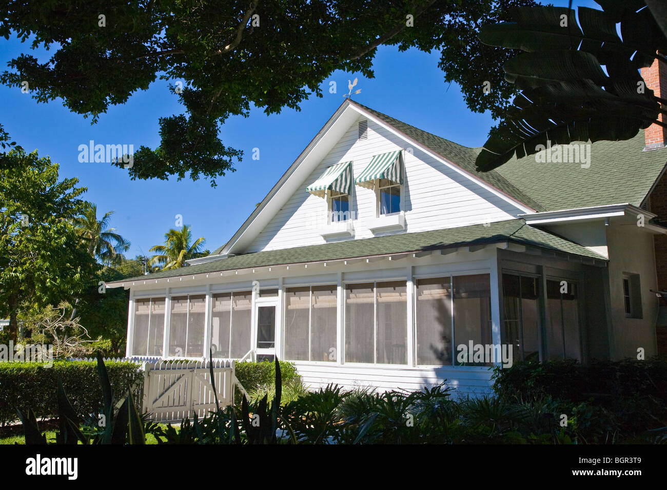 Palm Cottage built in 1895 in Naples Florida Stock Photo - Alamy