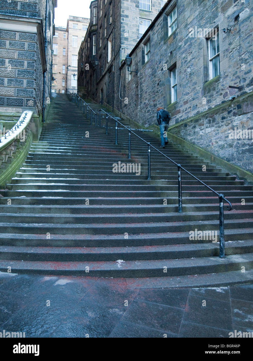 Climbing stairs old person hi-res stock photography and images - Alamy