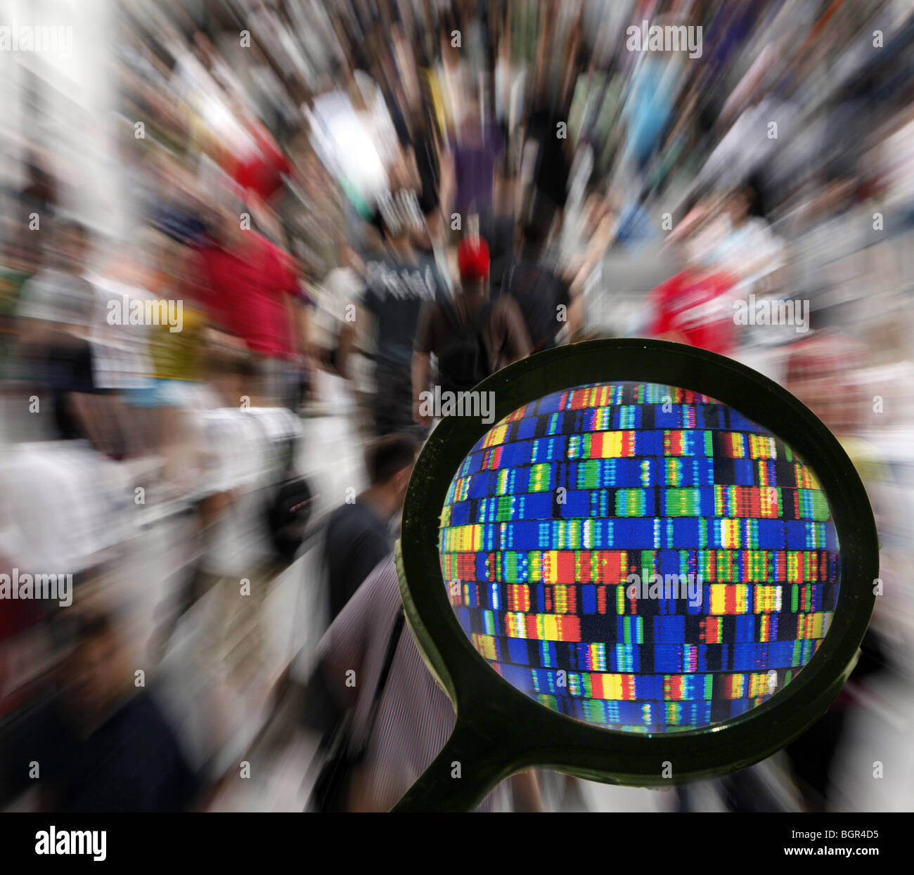 DNA-Sequence, symbol picture, genetic engineering, genotype Stock Photo ...