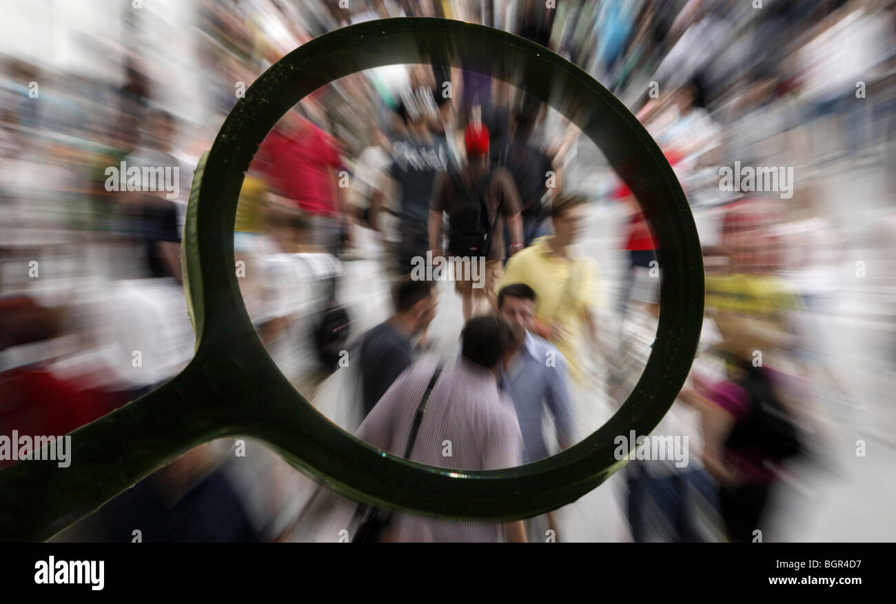 DNA-Sequence, symbol picture, genetic engineering, genotype, people ...