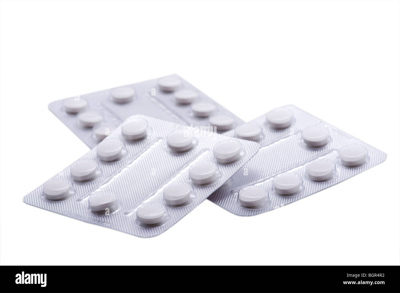 object on white - Medical Tablets close up Stock Photo - Alamy