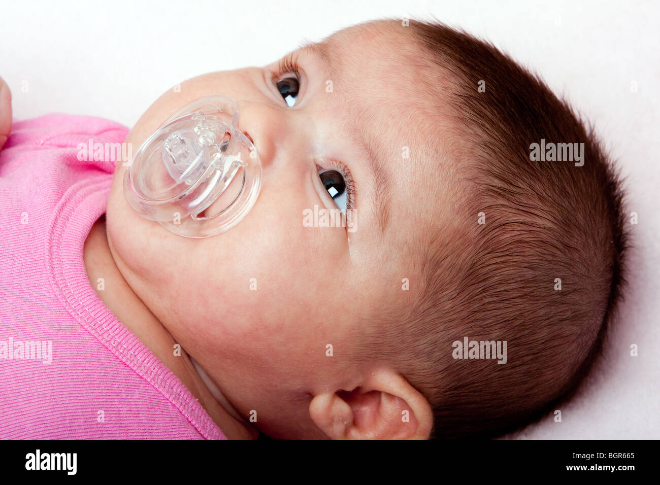 Newborn with pacifier hi-res stock photography and images - Alamy