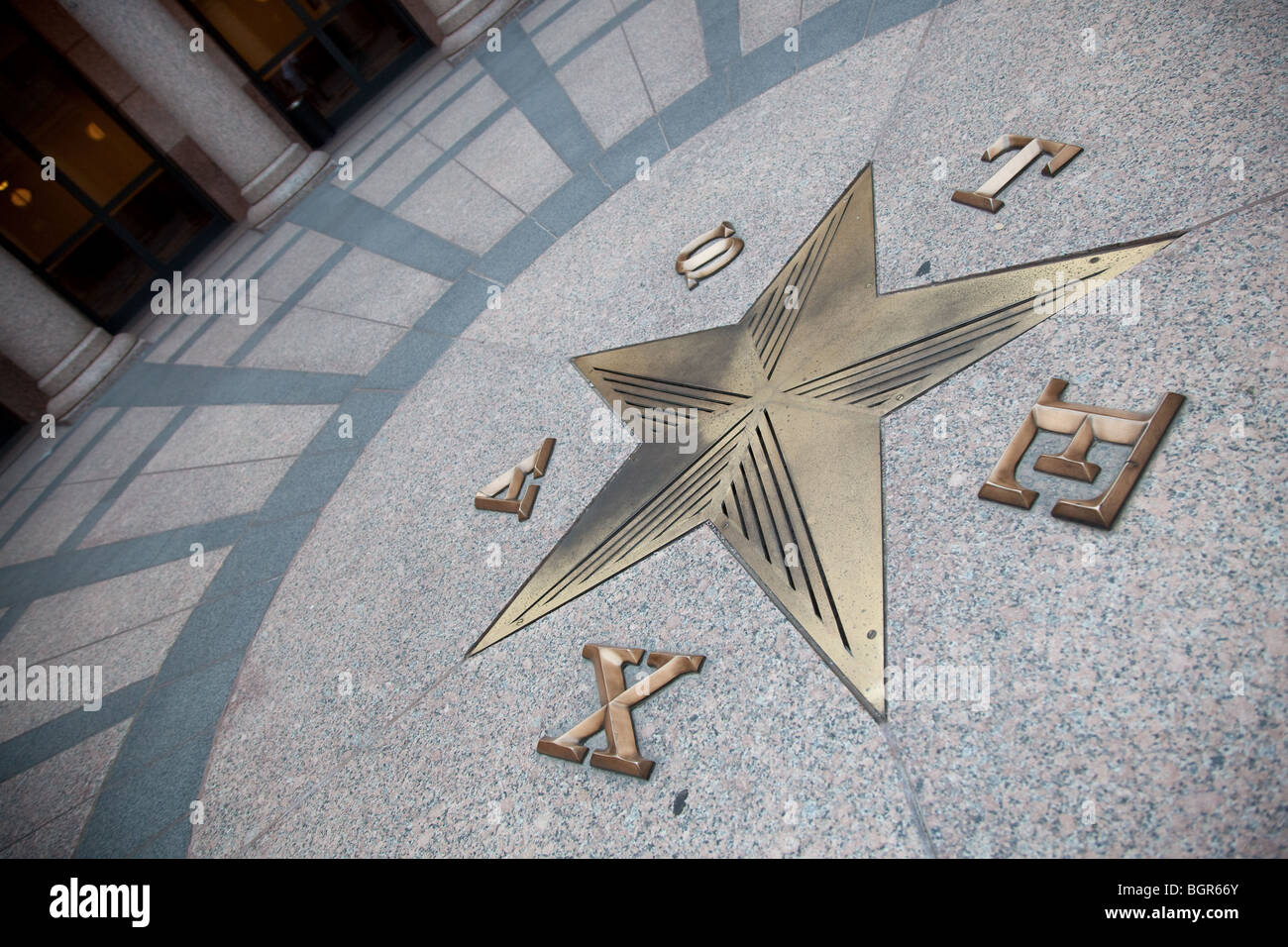 The Texas State Star at the Capitol building in Austin, Texas Stock ...