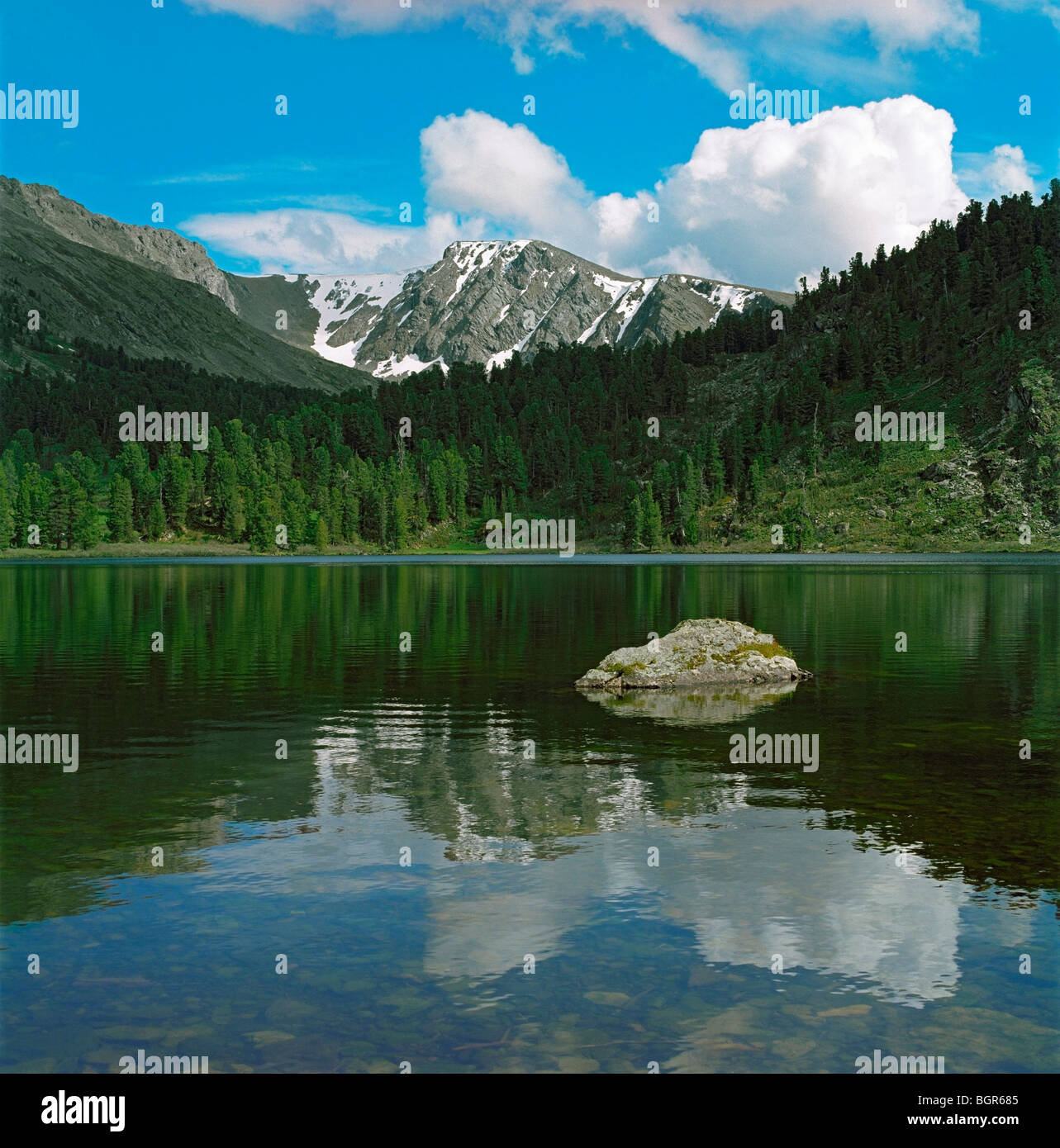 Karakol Lake. The Altai Mountains, Russia Stock Photo - Alamy