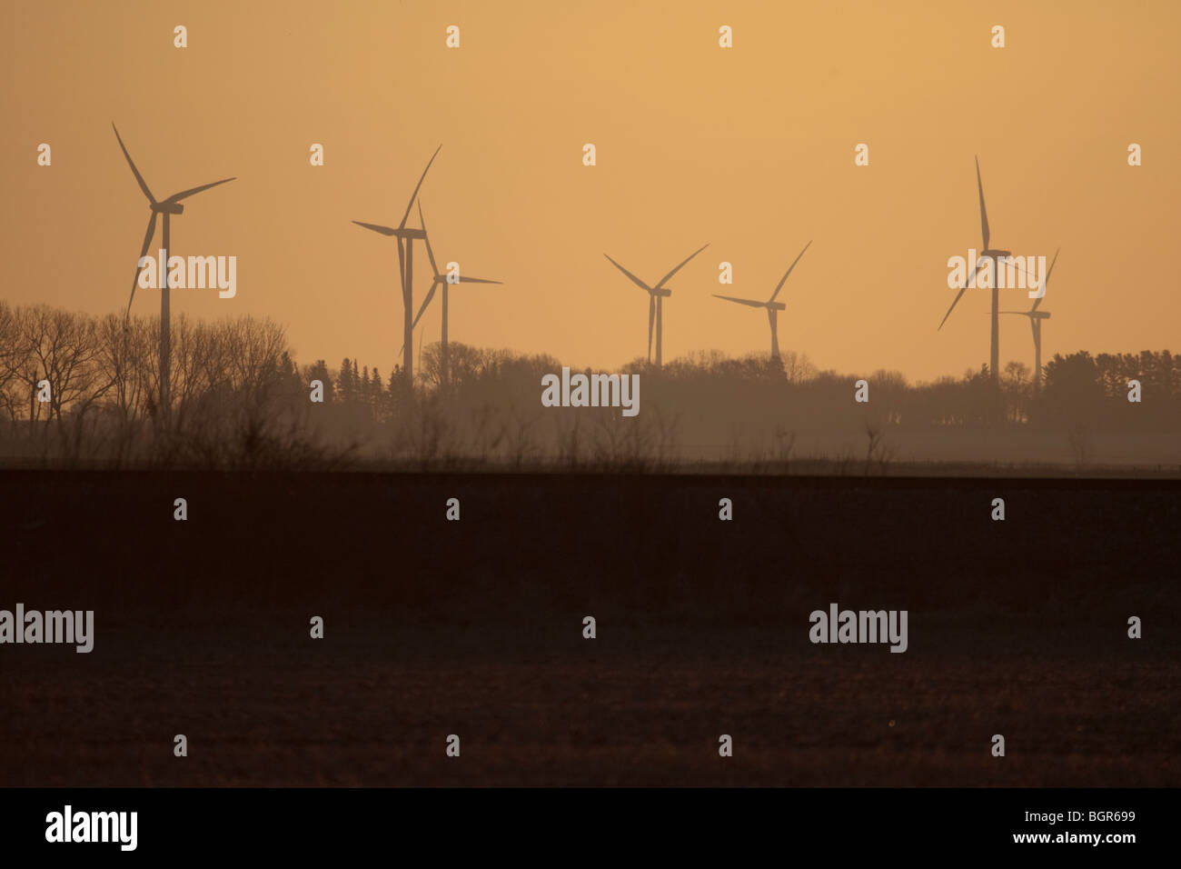 American wind turbines field corn hi-res stock photography and images ...