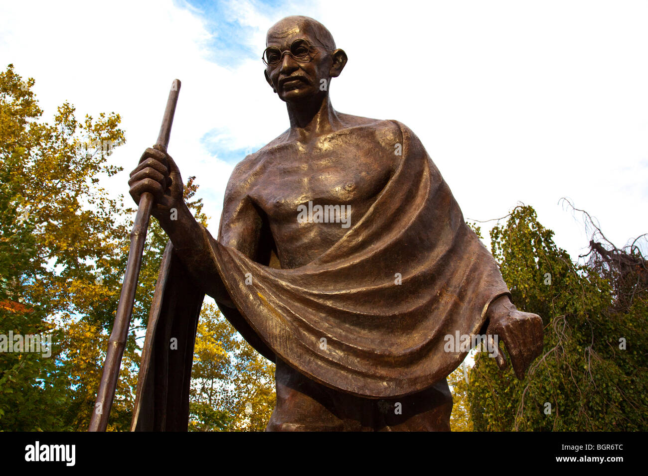 Ghandi Statue in front of the Indian Embassy in Dupont Circle in ...