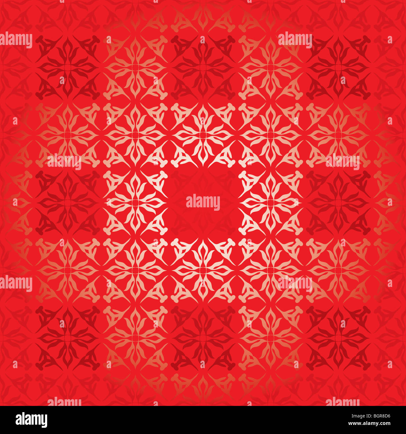 Shades of red square background with floral elements Stock Photo - Alamy