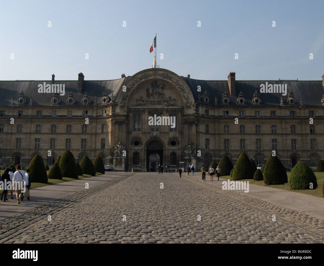 Les Invalides complex, north inner courtyard. Paris. France Stock Photo ...