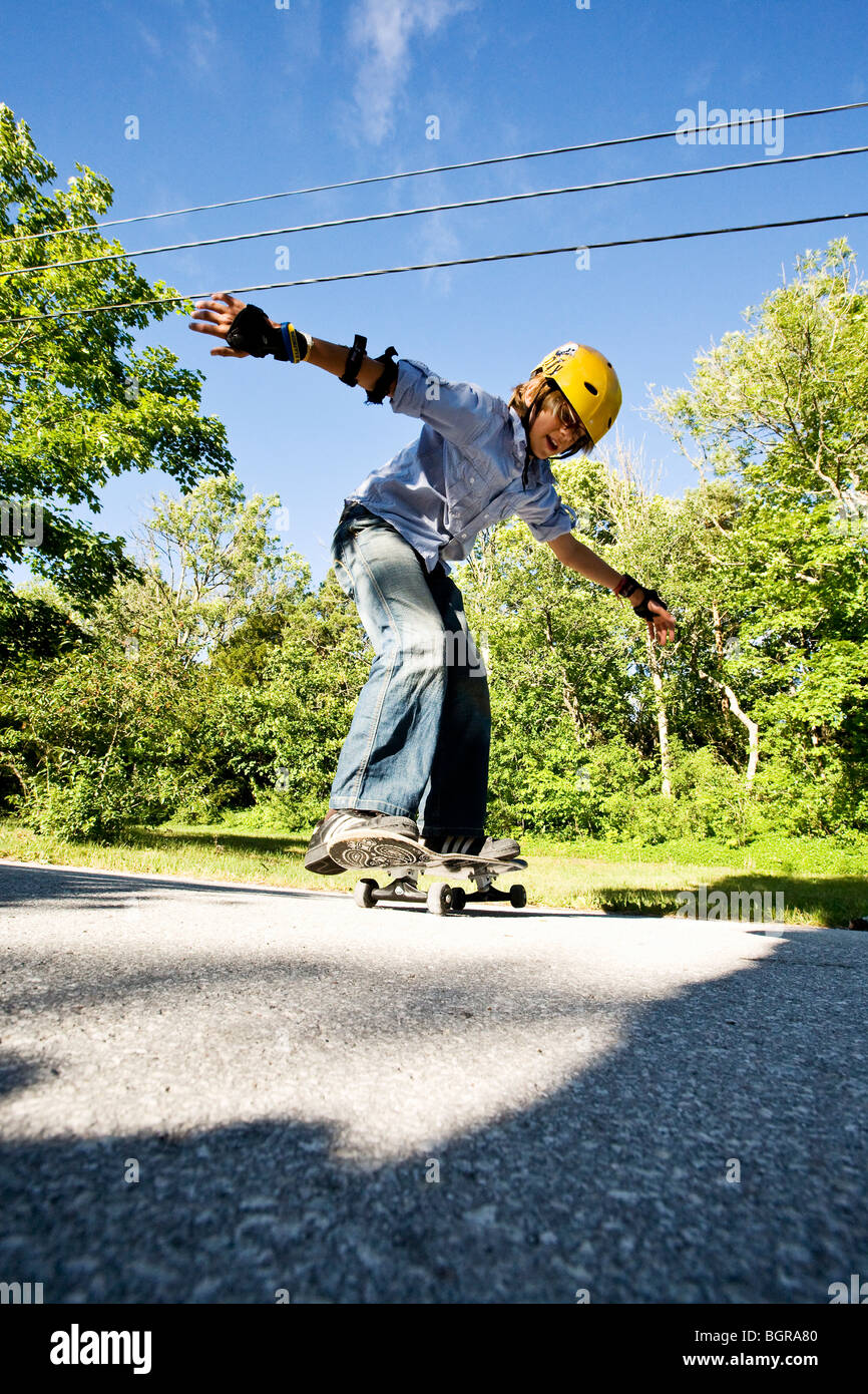 Boy skating, Sweden Stock Photo - Alamy