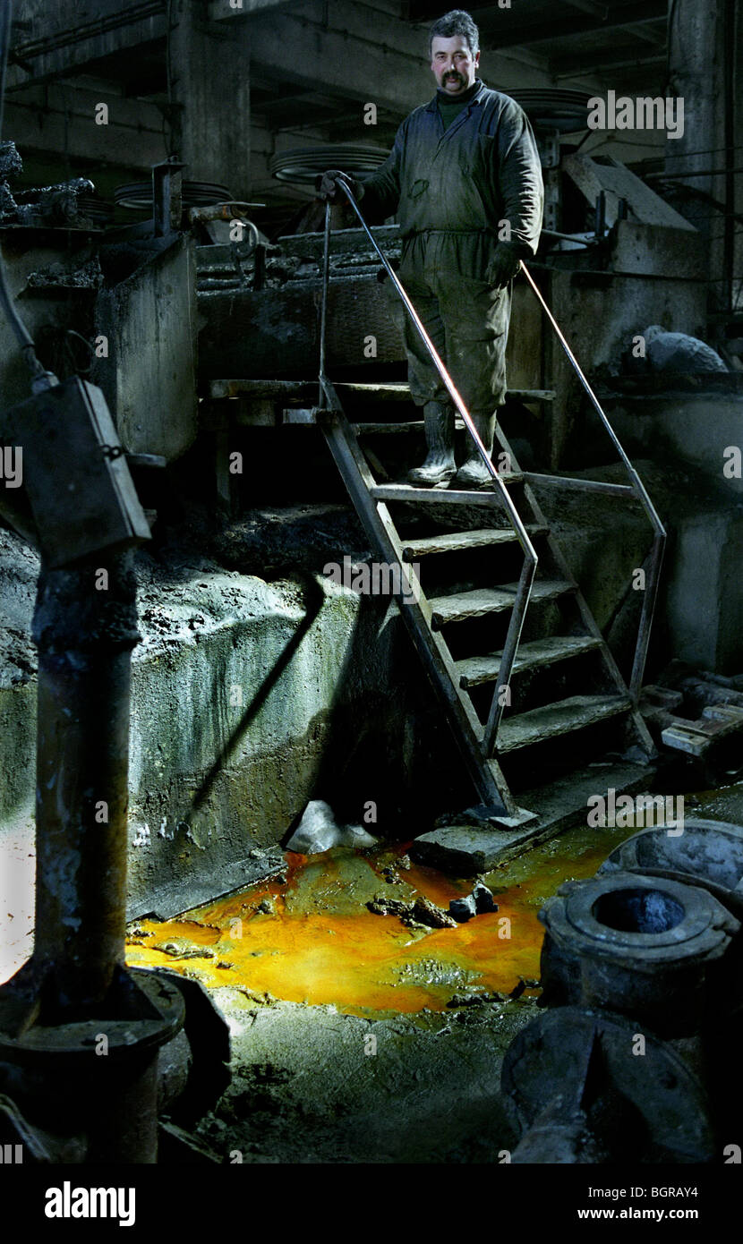 Worker in Rosia Montana Gold Exploitation Company Stock Photo - Alamy