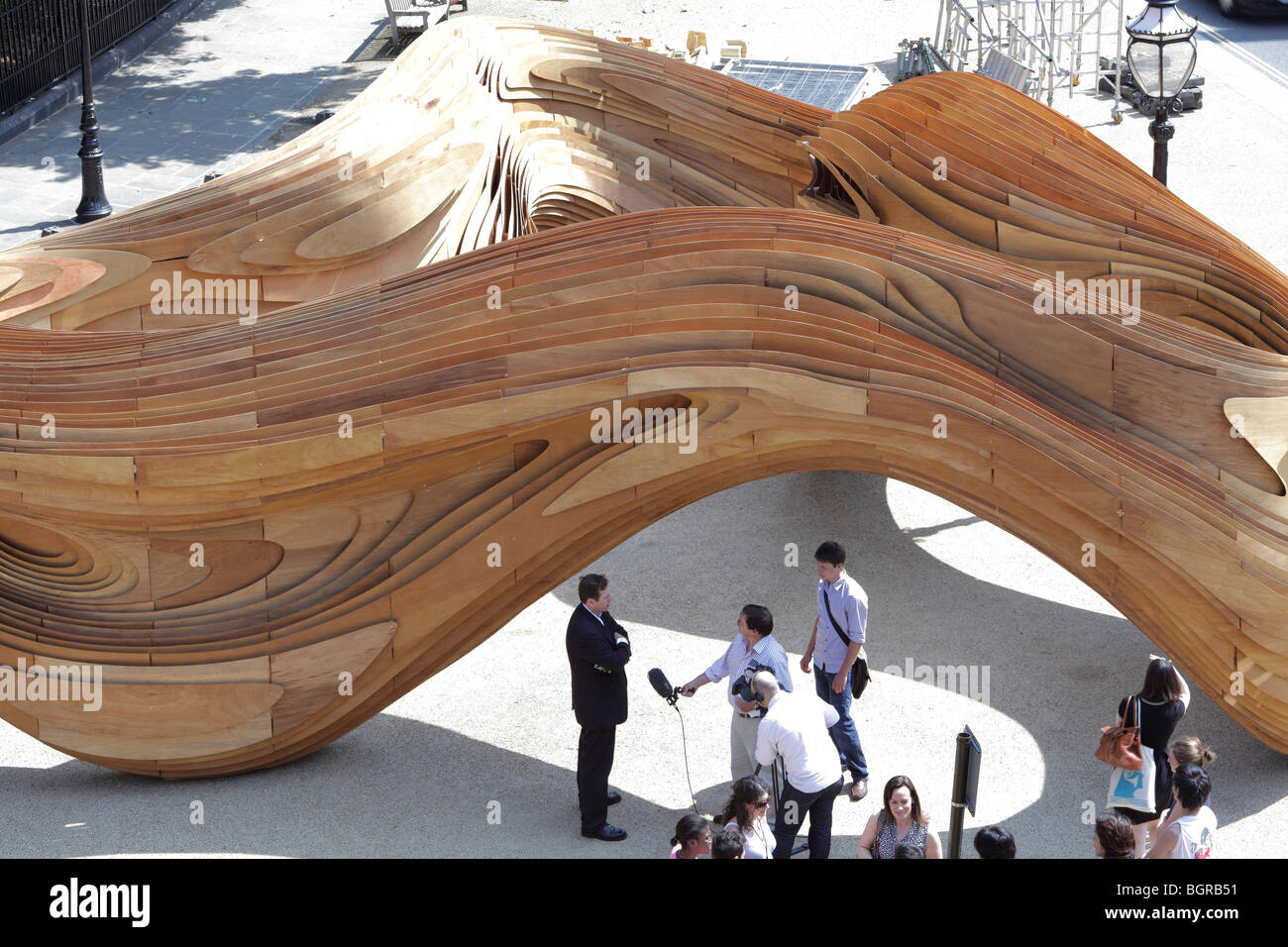 high level view with brett steele being interviewed Stock Photo - Alamy