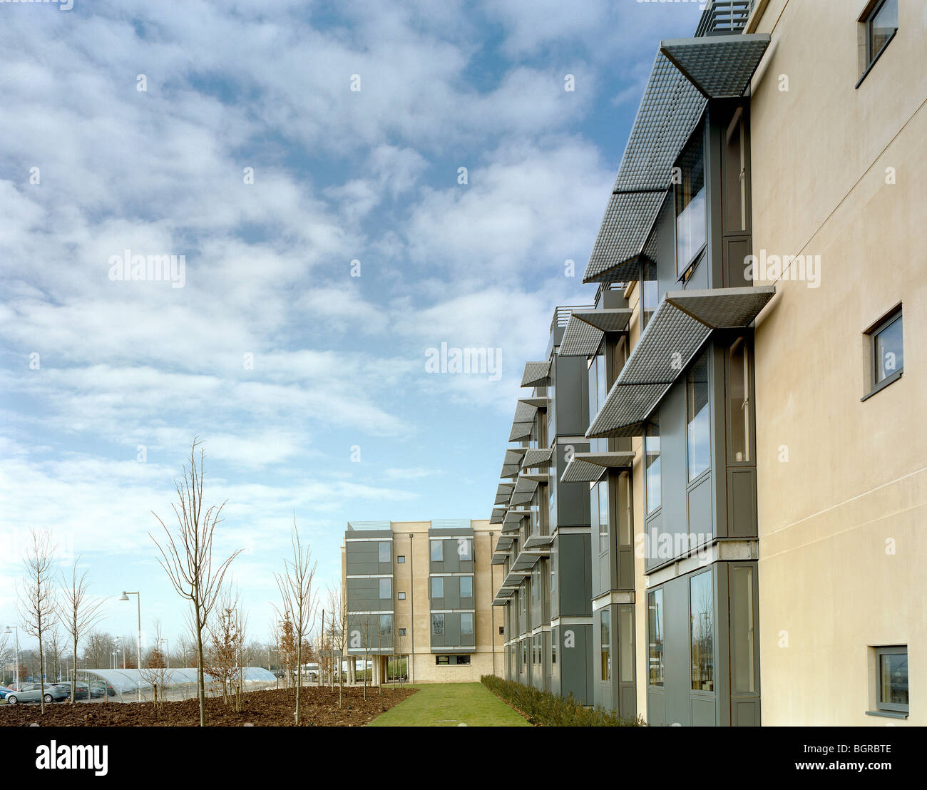 woodland court, south east elevation of courtyard b Stock Photo - Alamy