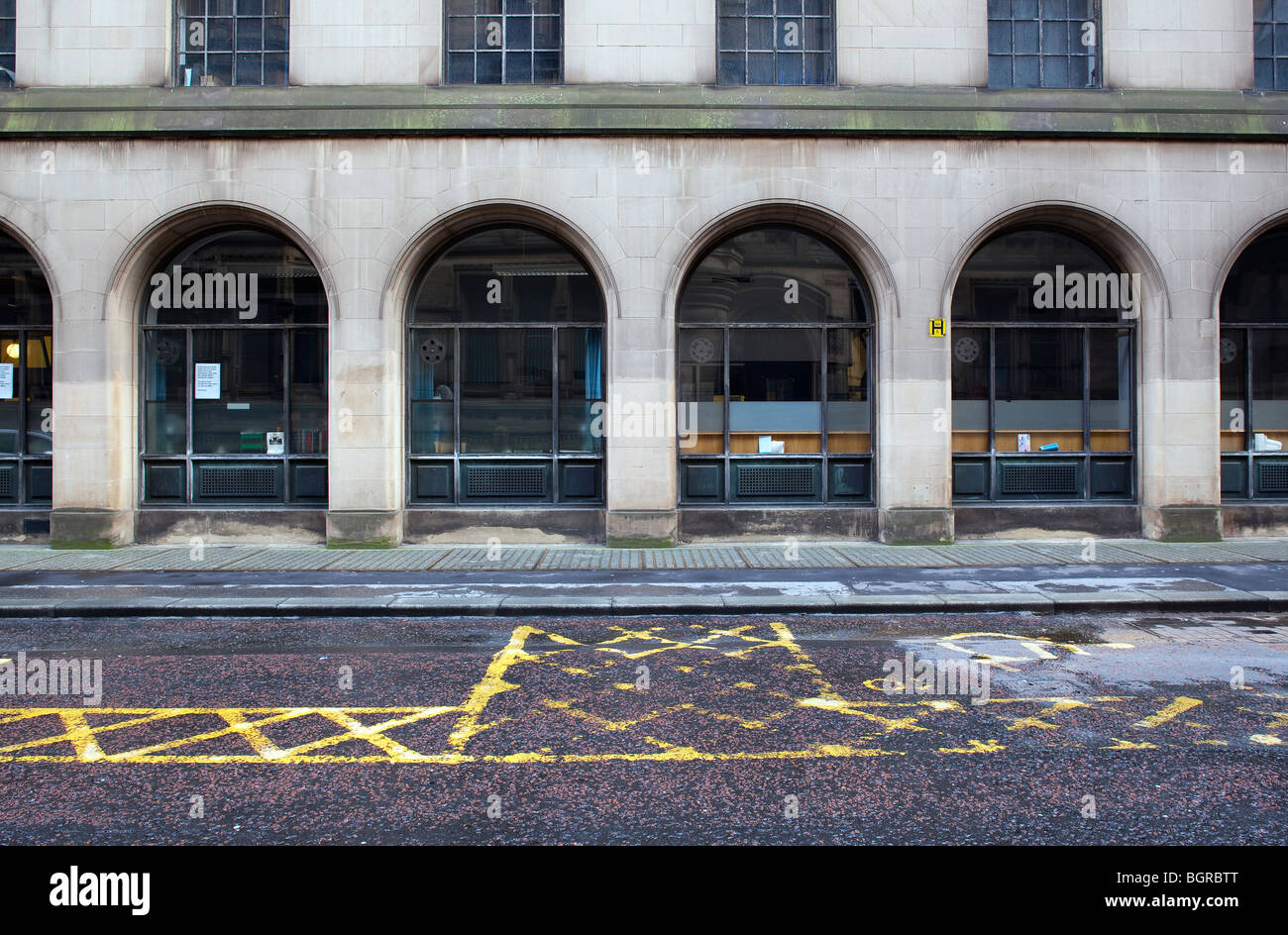 Office windows from the Street Stock Photo - Alamy