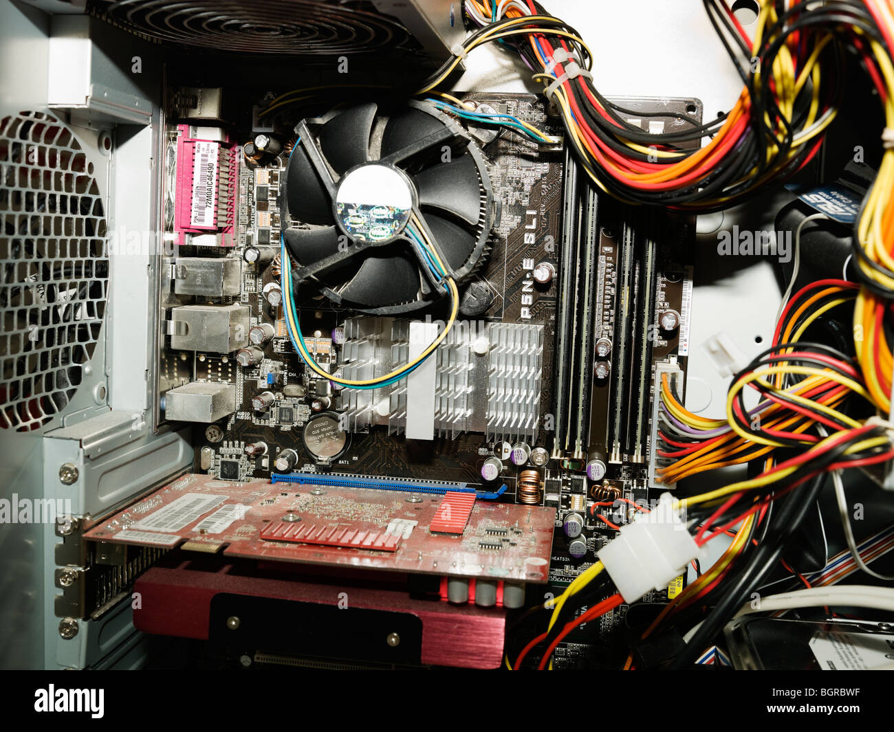 The inside of a computer, Sweden Stock Photo - Alamy