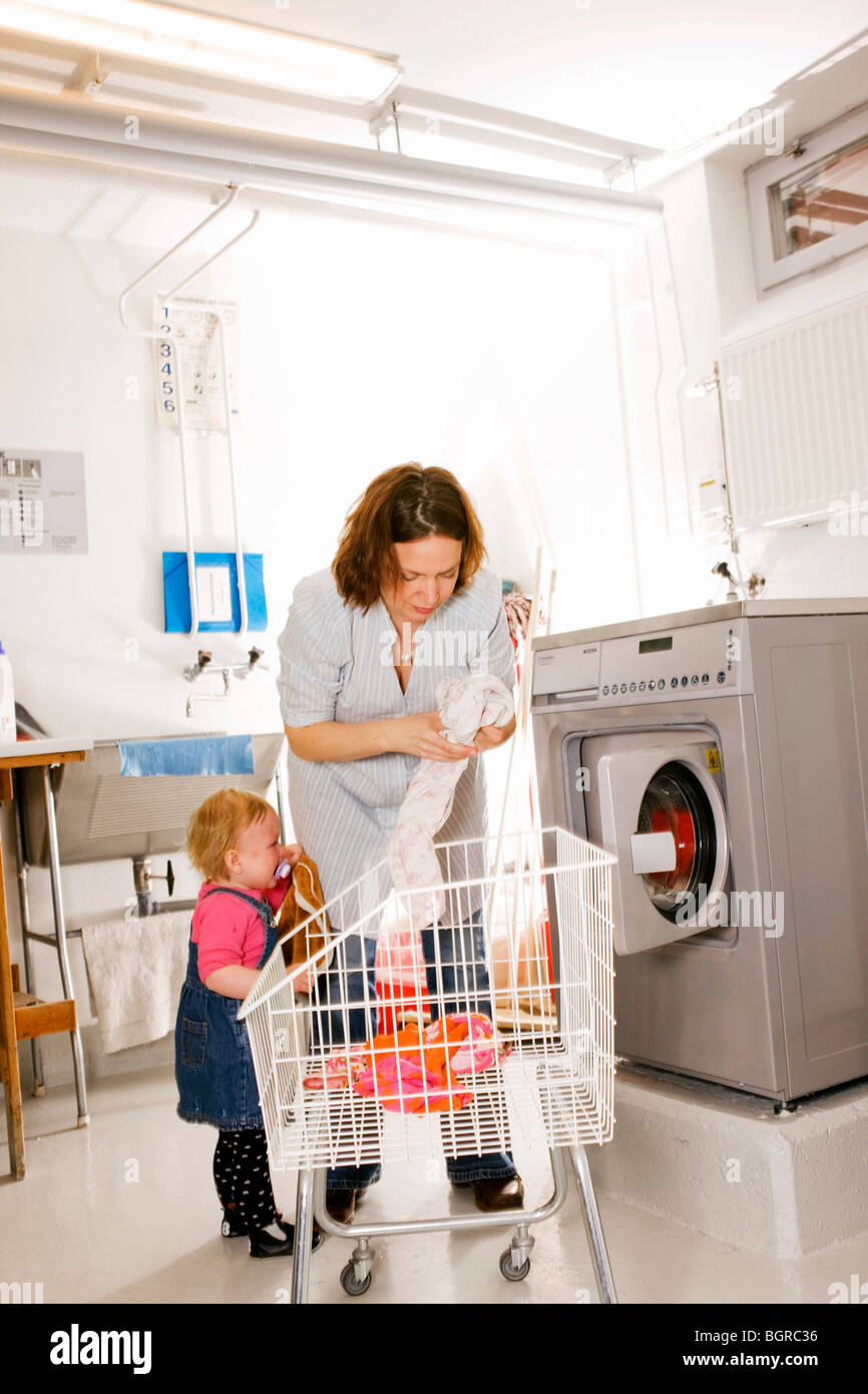 Lady Doing Laundry High Resolution Stock Photography and Images - Alamy