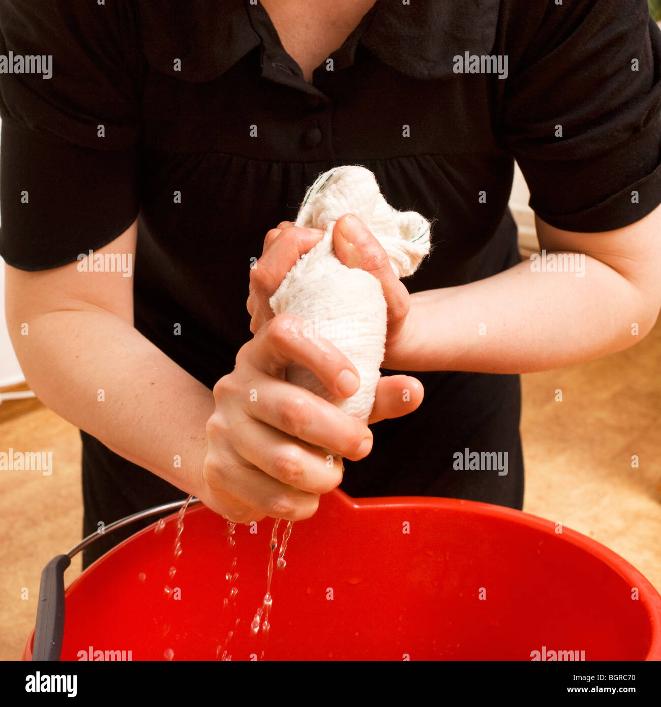 Woman Scrubbing Floor High Resolution Stock Photography and Images - Alamy