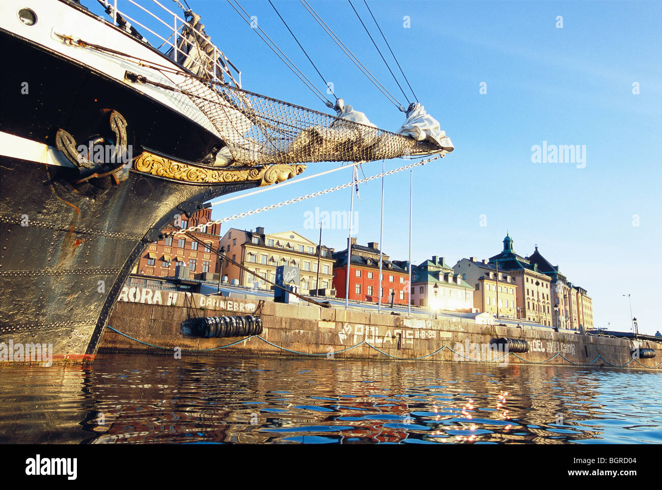 The stem of a sailing-ship, Stockholm, Sweden Stock Photo - Alamy