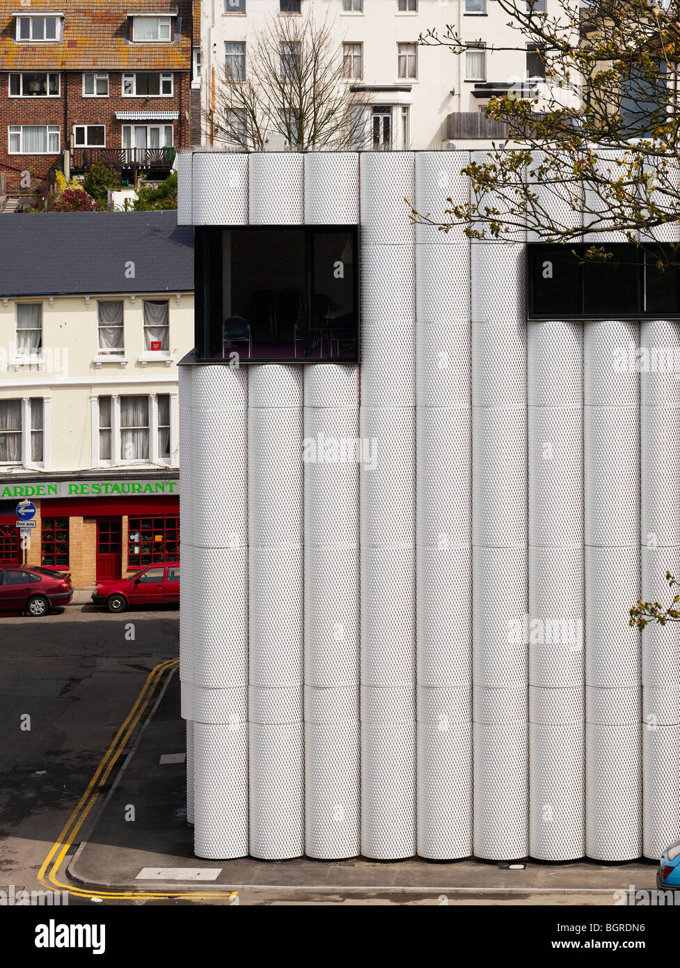 the quarterhouse folkestone alison brooks architects facade perforated ...