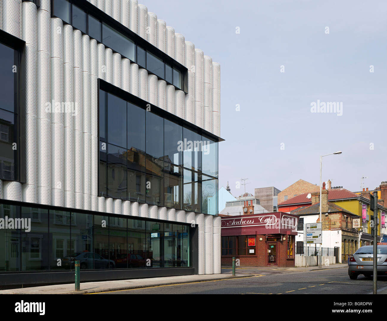 the quarterhouse folkestone alison brooks architects street view Stock ...