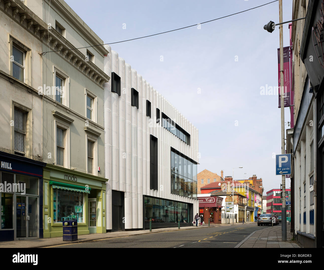 the quarterhouse folkestone alison brooks architects street view Stock ...