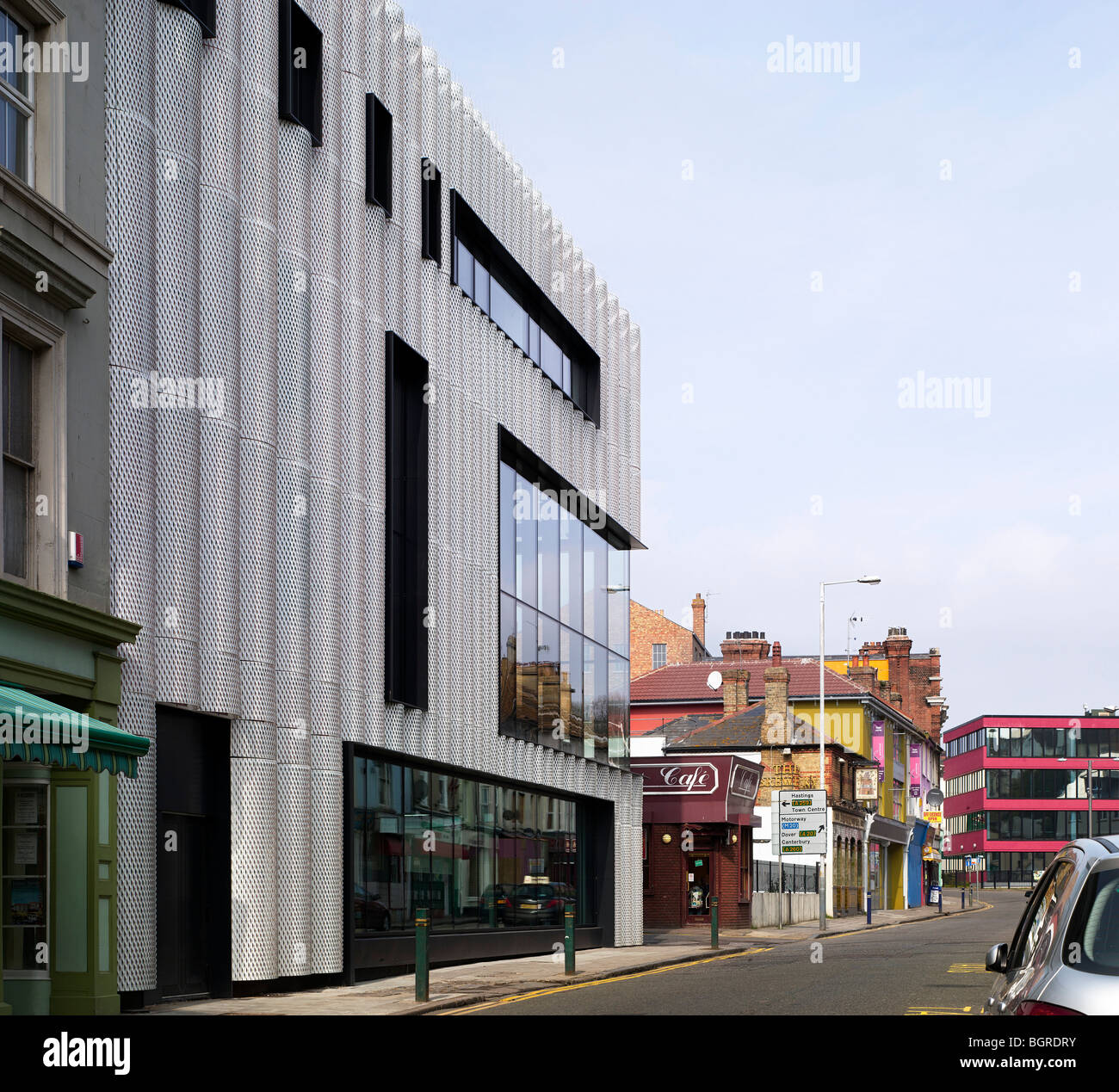 the quarterhouse folkestone alison brooks architects street view Stock ...