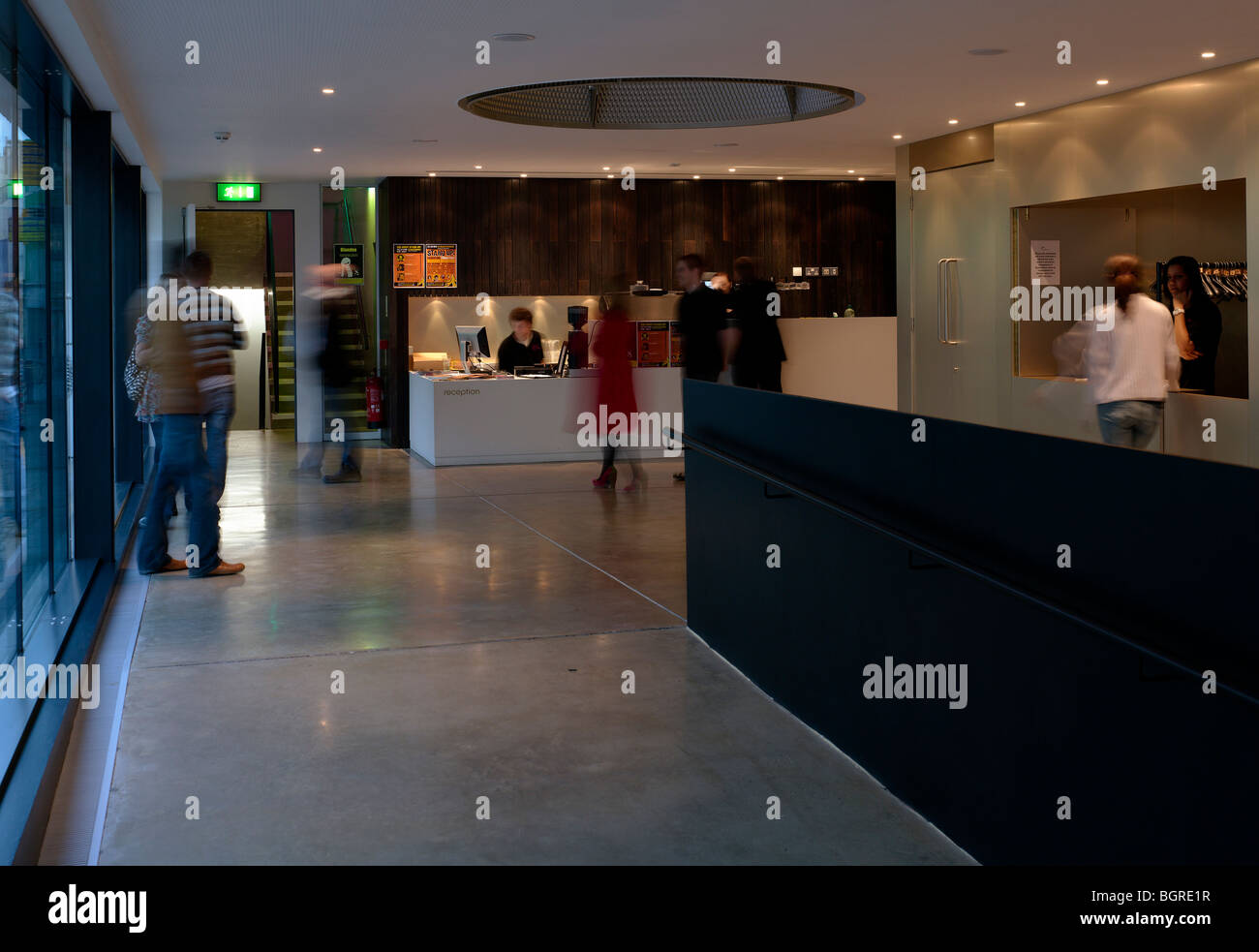 the quarterhouse folkestone alison brooks architects lobby Stock Photo ...