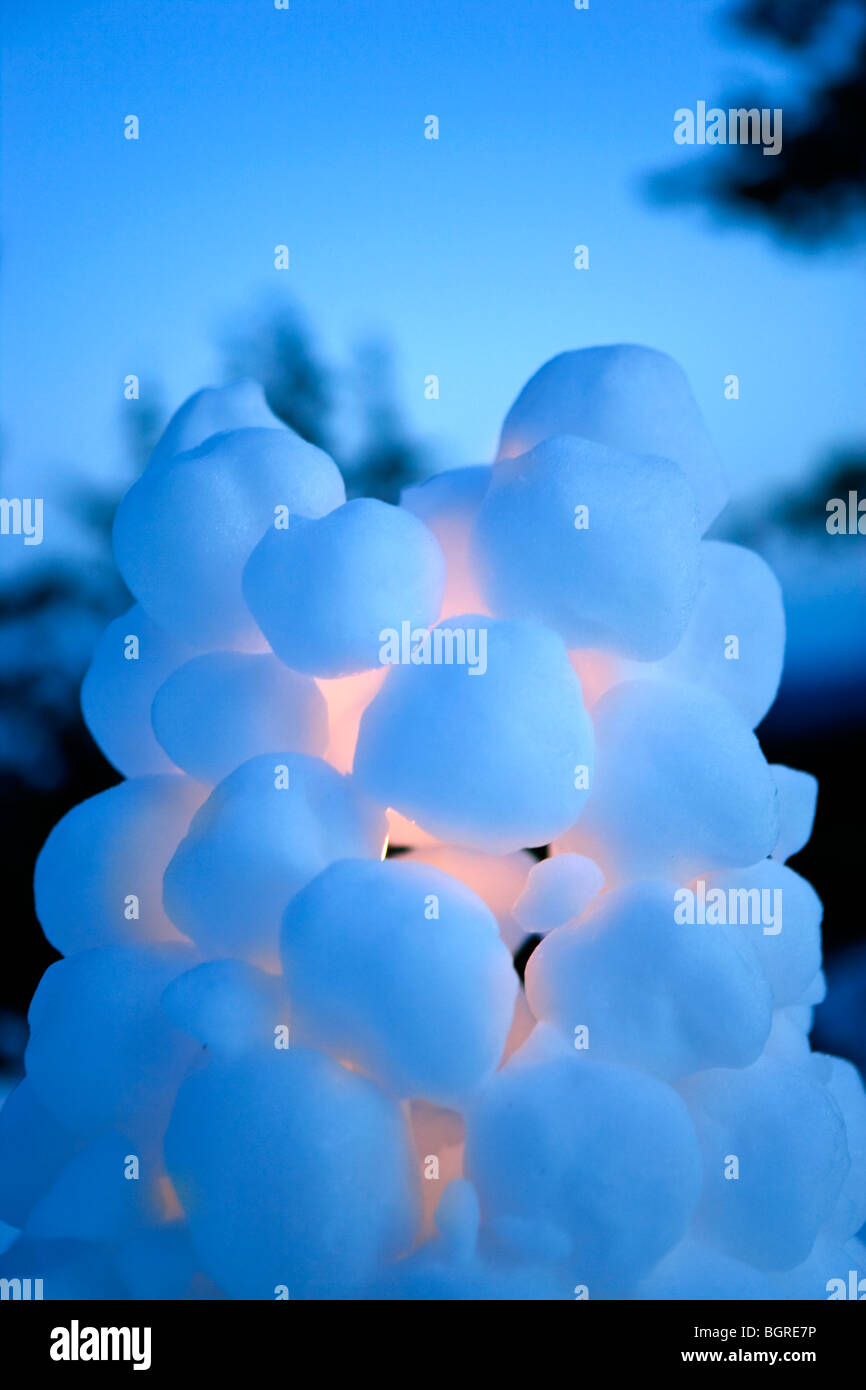A snowball lantern Stock Photo - Alamy