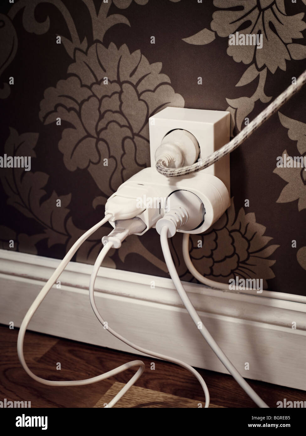 Socket on a wall, Sweden Stock Photo - Alamy