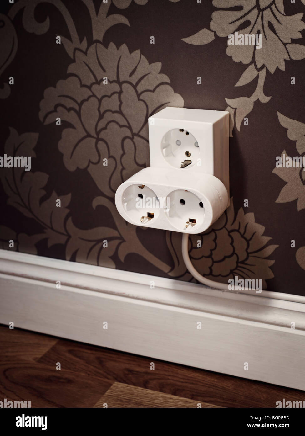 Socket on a wall, Sweden Stock Photo - Alamy