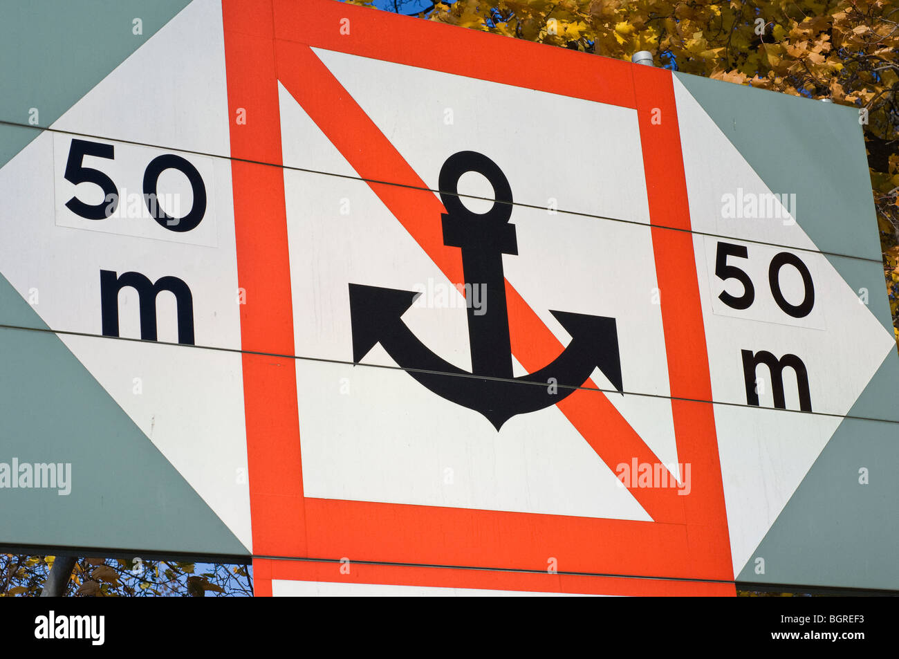 Anchoring forbidden sign hi-res stock photography and images - Alamy
