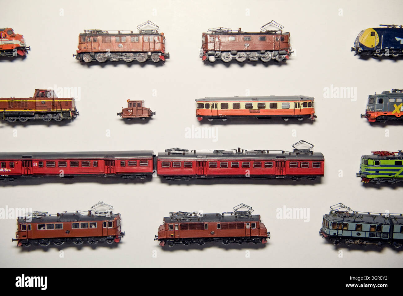 Toy trains, Sweden Stock Photo - Alamy