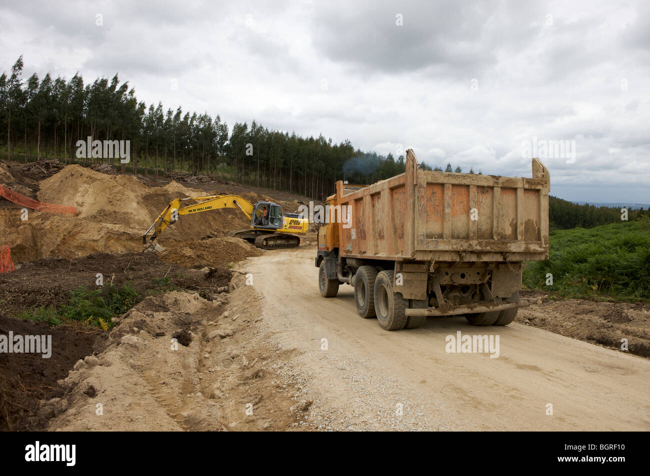 Construction of wind farm Stock Photo - Alamy