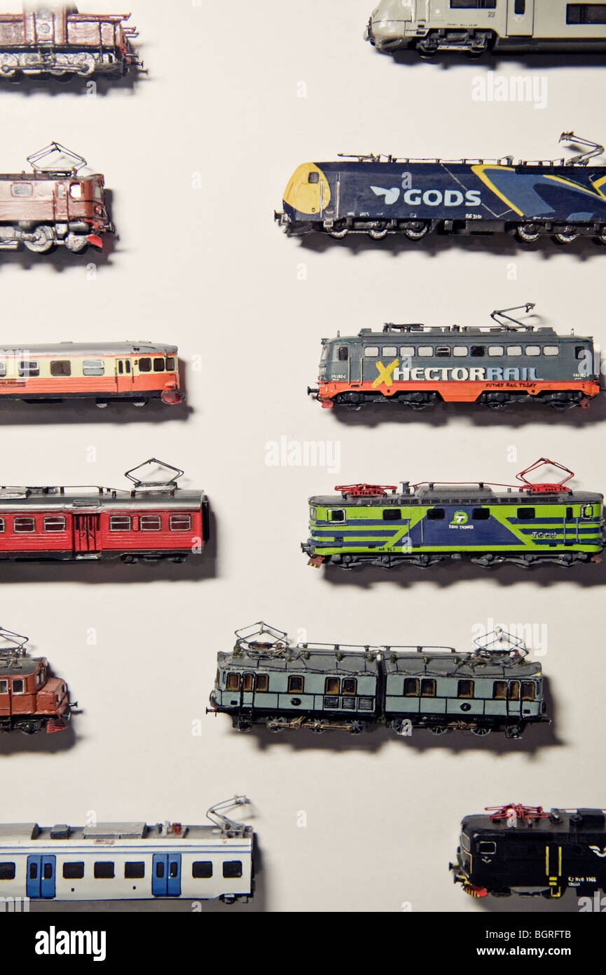 Toy trains, Sweden Stock Photo - Alamy
