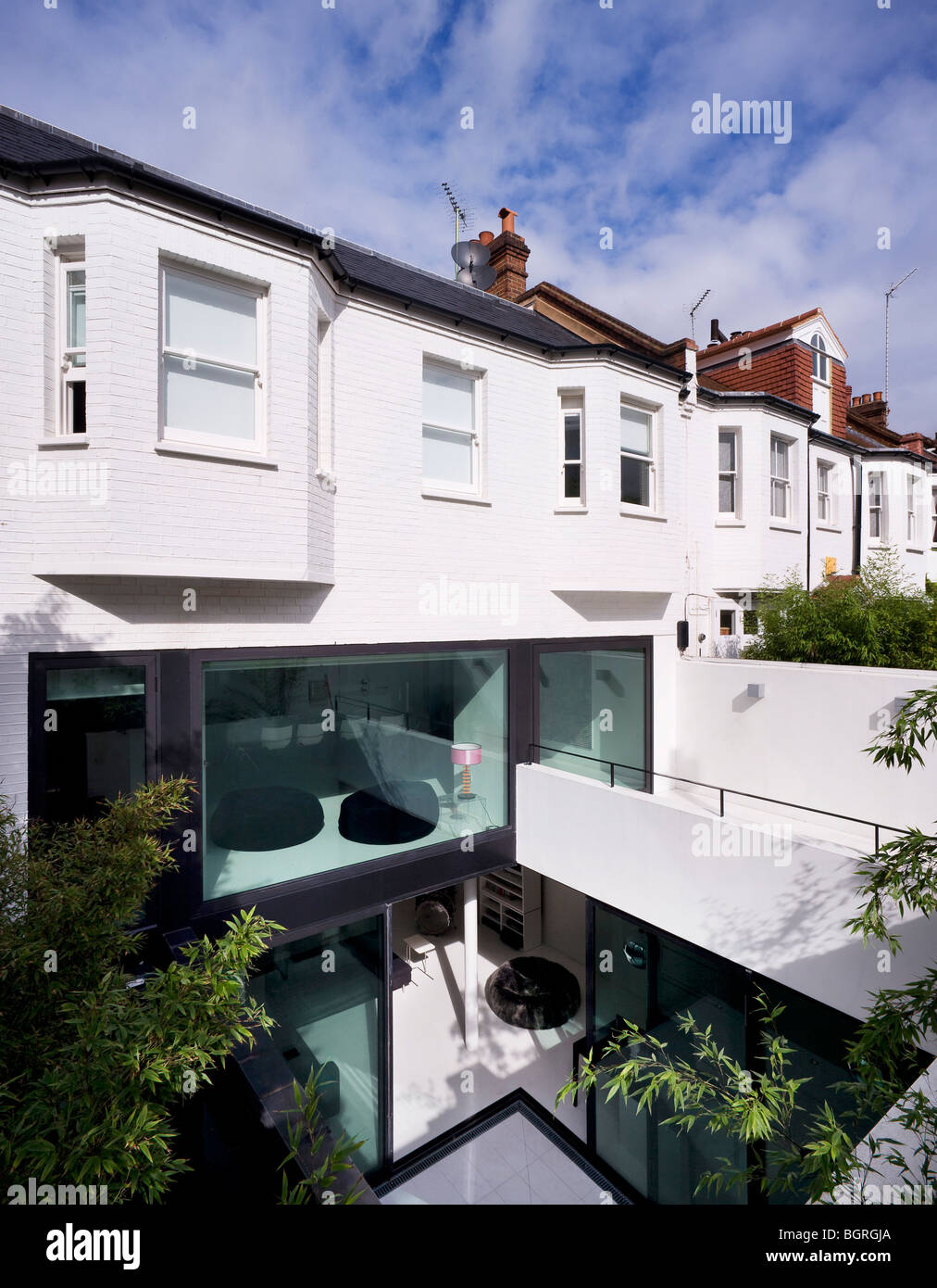 BLACK BLOCK HOUSE, LONDON, UNITED KINGDOM, ANDY MARTIN ASSOCIATES Stock ...