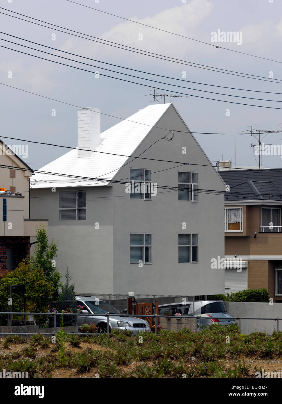 House japan exterior white hi-res stock photography and images - Alamy