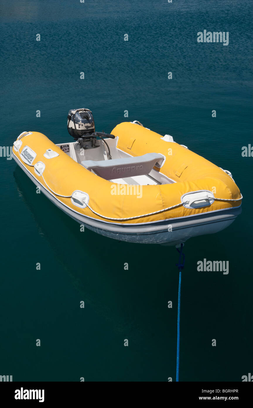 Inflatable dinghy outboard motor hi-res stock photography and images ...