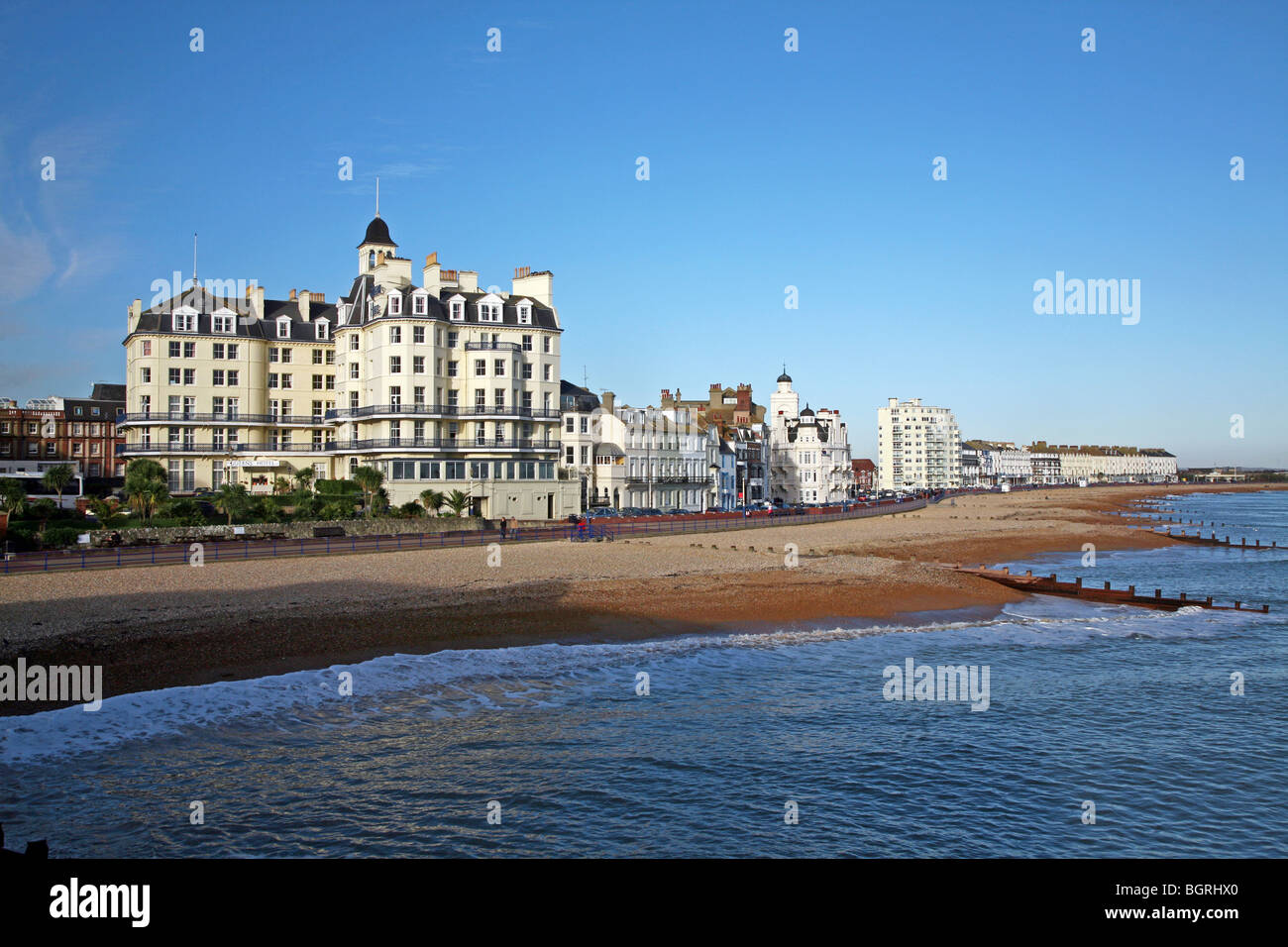 A winter storm provides some spectacular waves on Brighton beach as ...