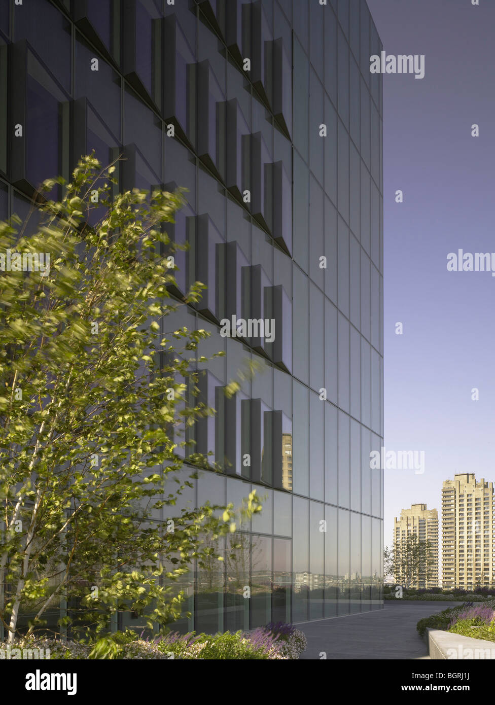 ropemaker office building, london - roof terrace Stock Photo - Alamy