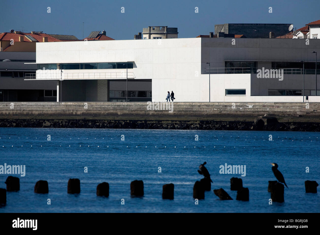 MUNICIPAL LIBRARY, VIANA DO CASTELO, PORTUGAL, ALVARO SIZA Stock Photo ...