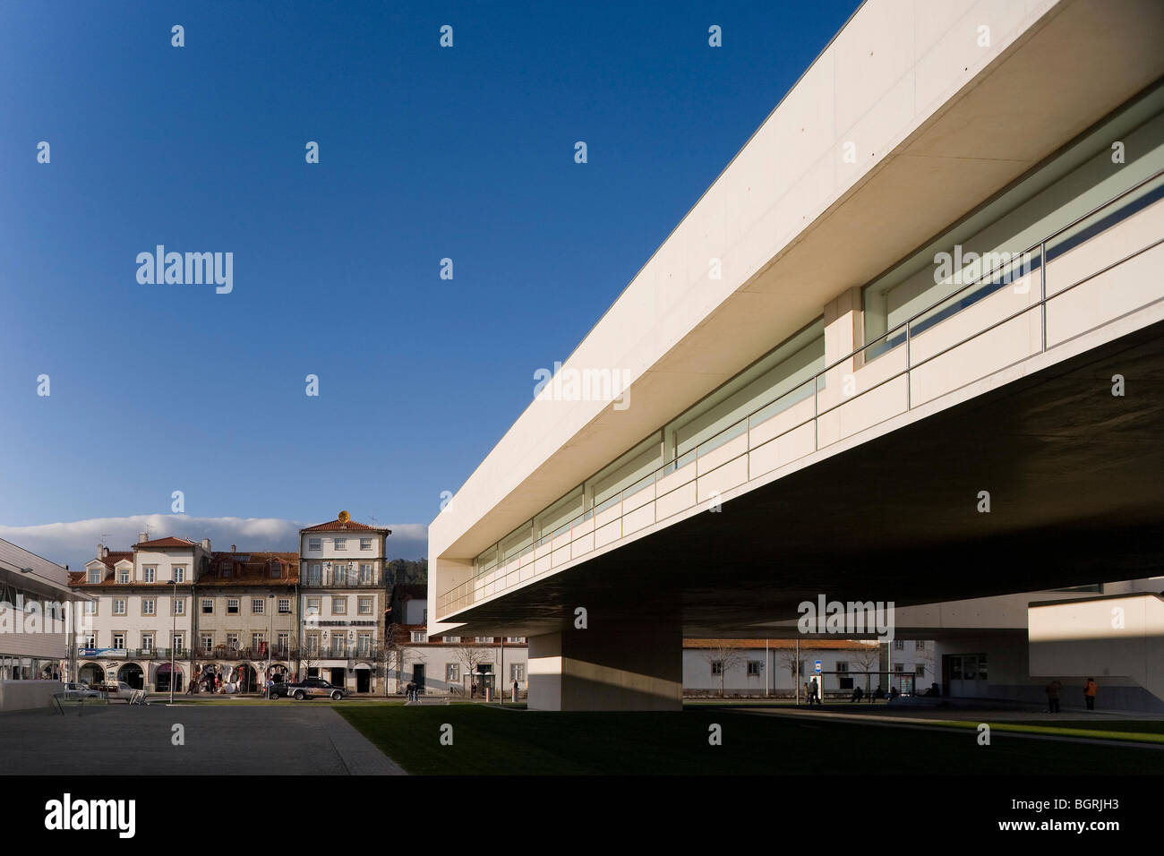 MUNICIPAL LIBRARY, VIANA DO CASTELO, PORTUGAL, ALVARO SIZA Stock Photo ...