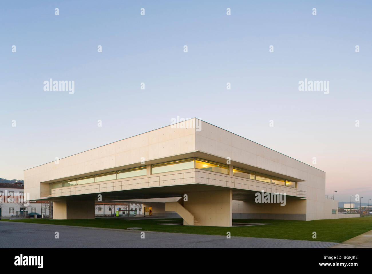 MUNICIPAL LIBRARY, VIANA DO CASTELO, PORTUGAL, ALVARO SIZA Stock Photo ...