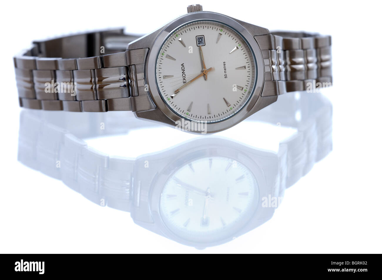 Mans expandable bracelet wristwatch Stock Photo - Alamy