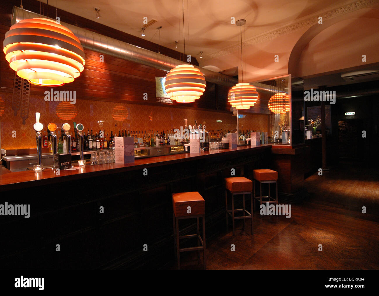 Modern bar. A stylish bar with contemporary decor - Copyright owned ...