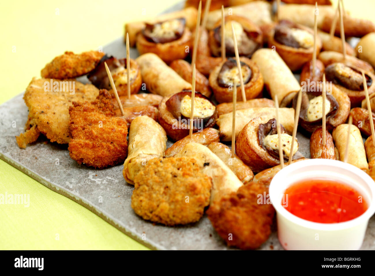 Mini sausage chicken spring rolls hi-res stock photography and images ...