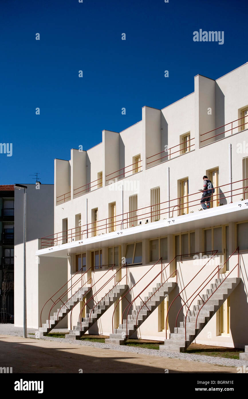 BOUÇA SOCIAL HOUSING, PORTO, PORTUGAL, ALVARO SIZA Stock Photo - Alamy